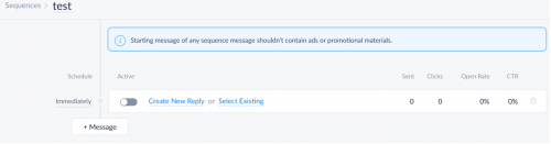 ManyChat Sequence Setup - Genkiware